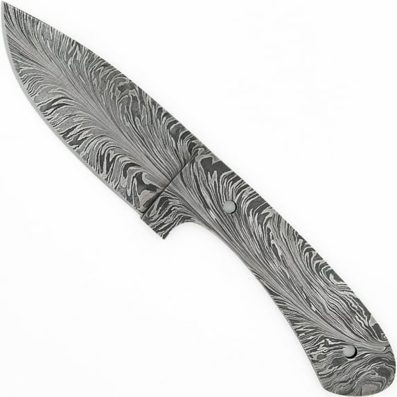 Armory Replicas Forged Feather DIY Damascus Steel Hunting Skinner Knife ...