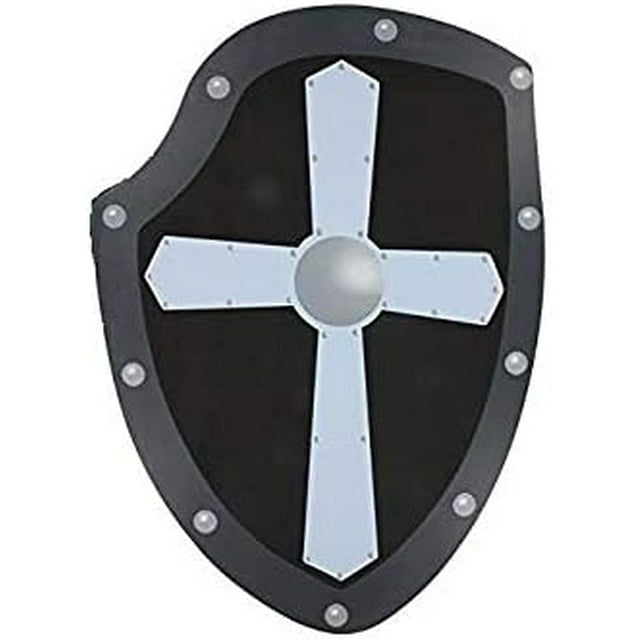 Armory Replicas Fortitude Iron Cross Medieval Foam Shield – 21" Durable ...