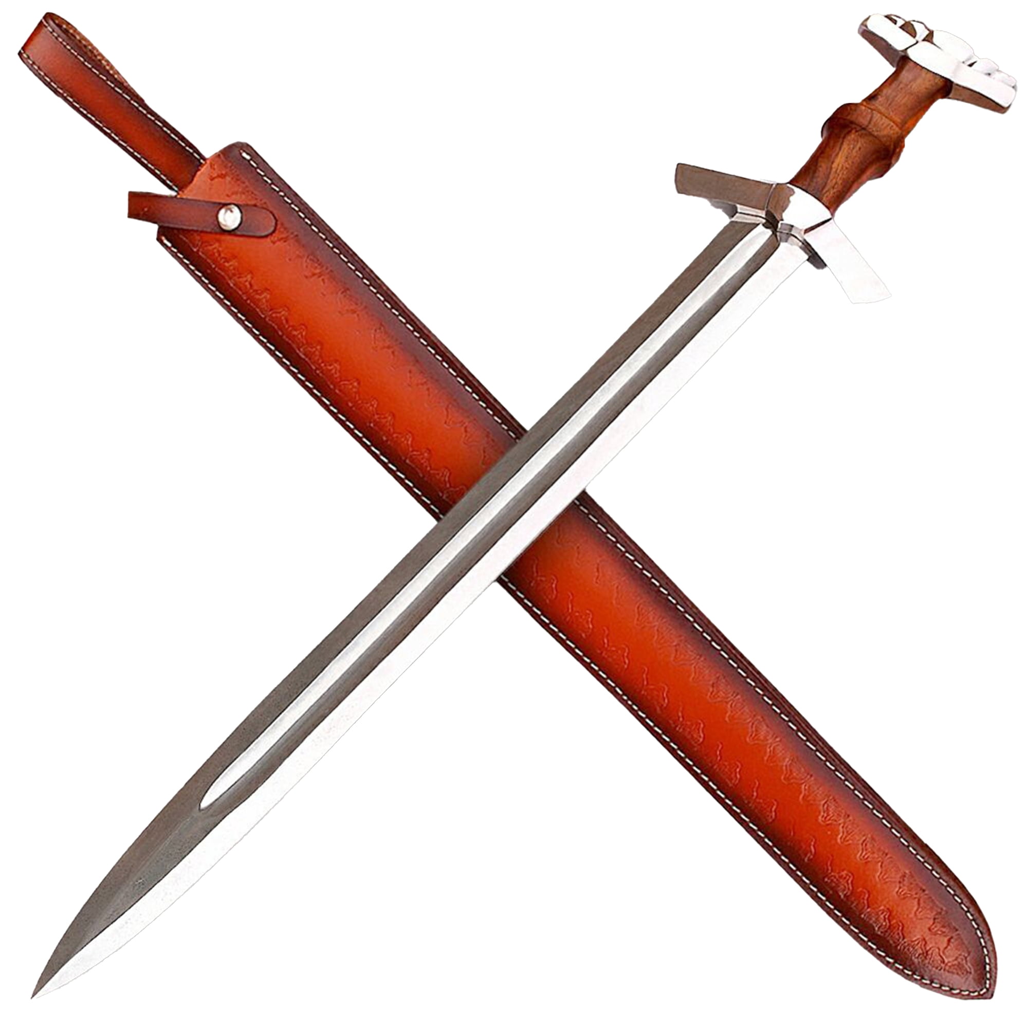 Armory Replicas Full Tang Damascus Sword Double Edge Blade - Walmart.com