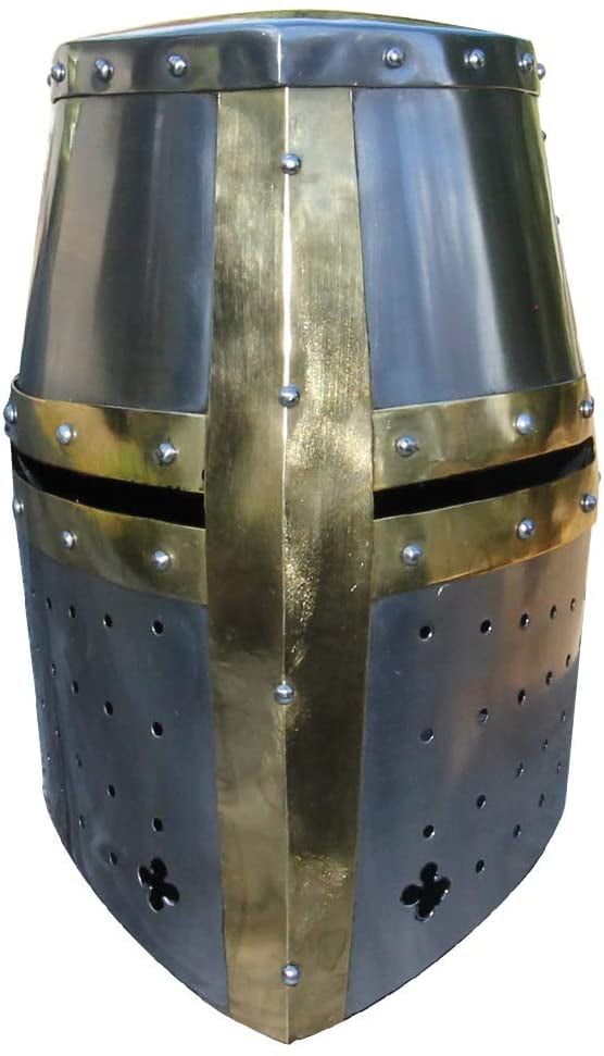Armory Replicas Great Helm Knights Templar Crusader Helmet - Walmart.com