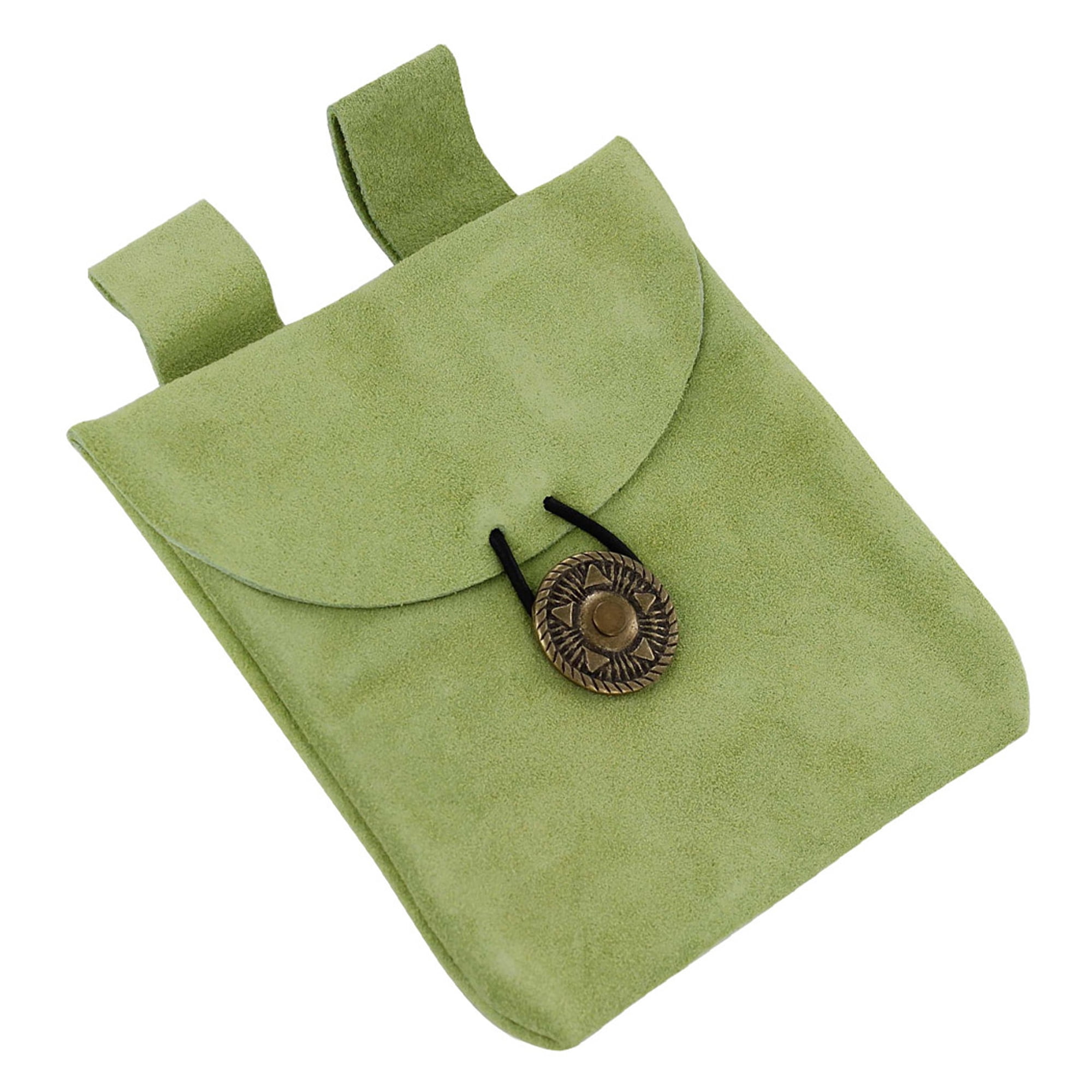 Armory Replicas Growth of Life Green Suede Leather Pouch Handmade Green ...