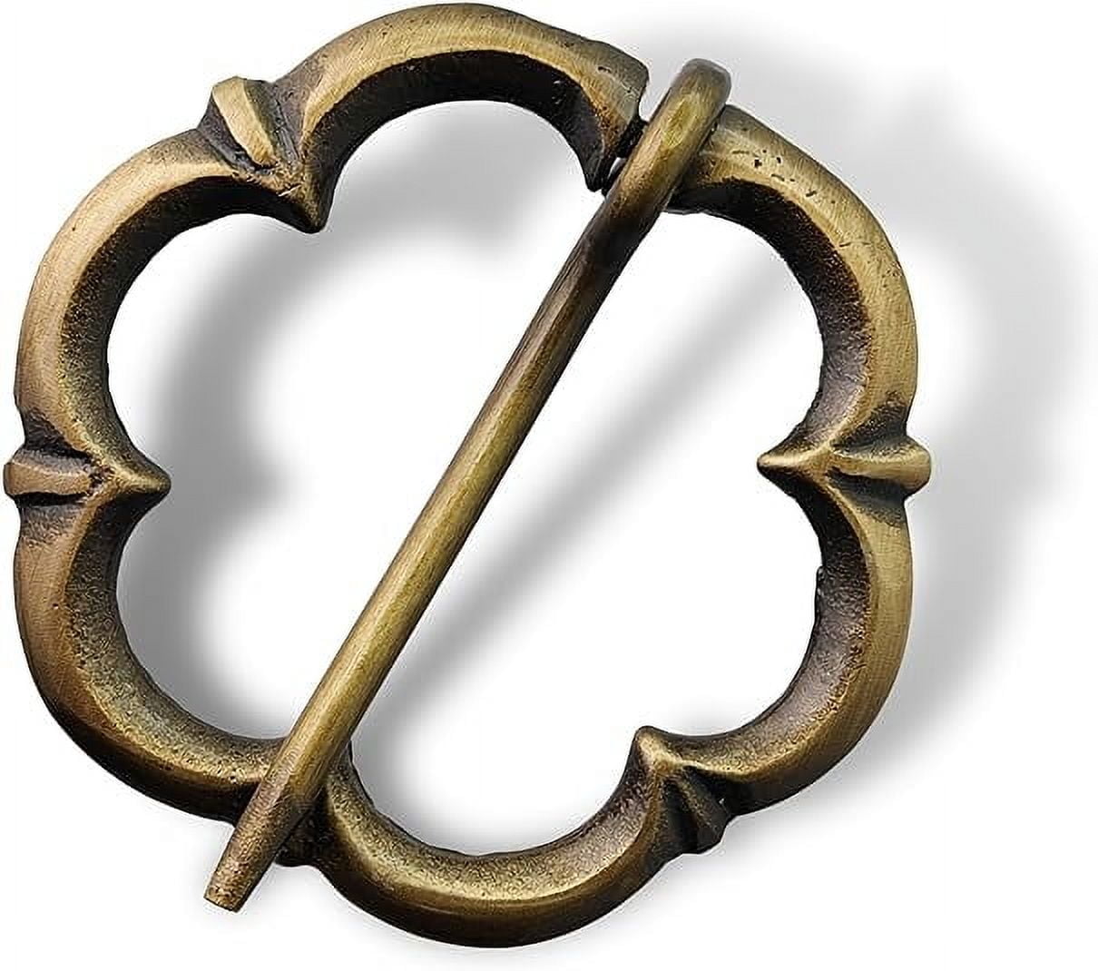 Armory Replicas Hand Forged Penannular Renaissance Brass Brooch: Iron Brass Cloak Pin - Walmart.com
