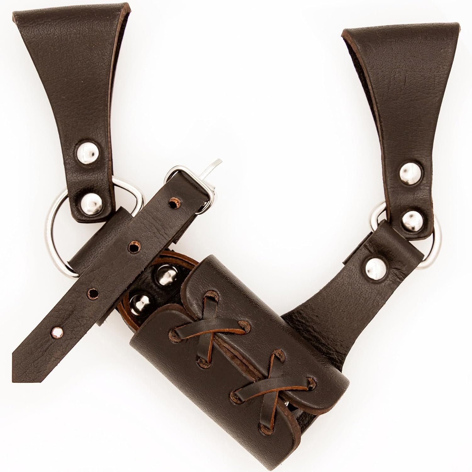 Armory Replicas Handcrafted Leather Sword Frog – Medieval Costume LARP ...