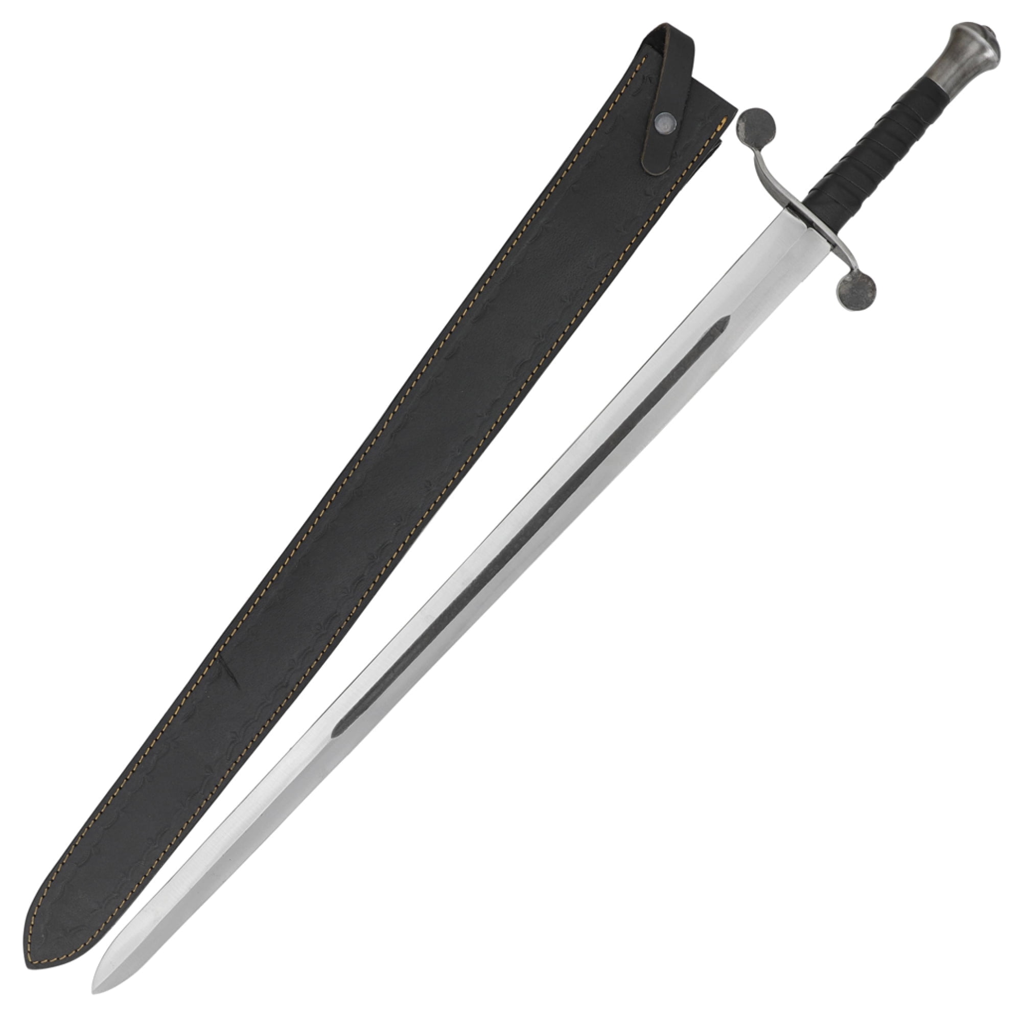 Armory Replicas High Carbon Spring Steel Sword Double-Edged Blade, Full ...