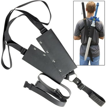 34" Long Black Faux Fur Lined Medieval Sword Scabbard LARP Cosplay ...