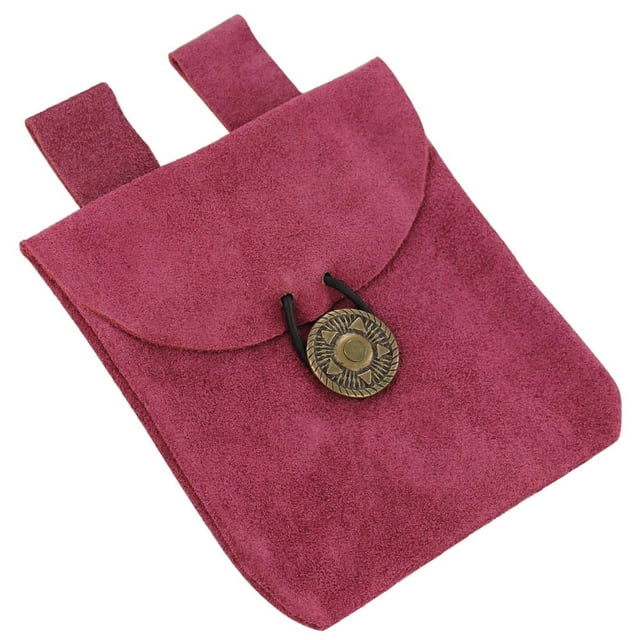 Armory Replicas Keen Charisma Pink Suede Leather Pouch Medieval ...
