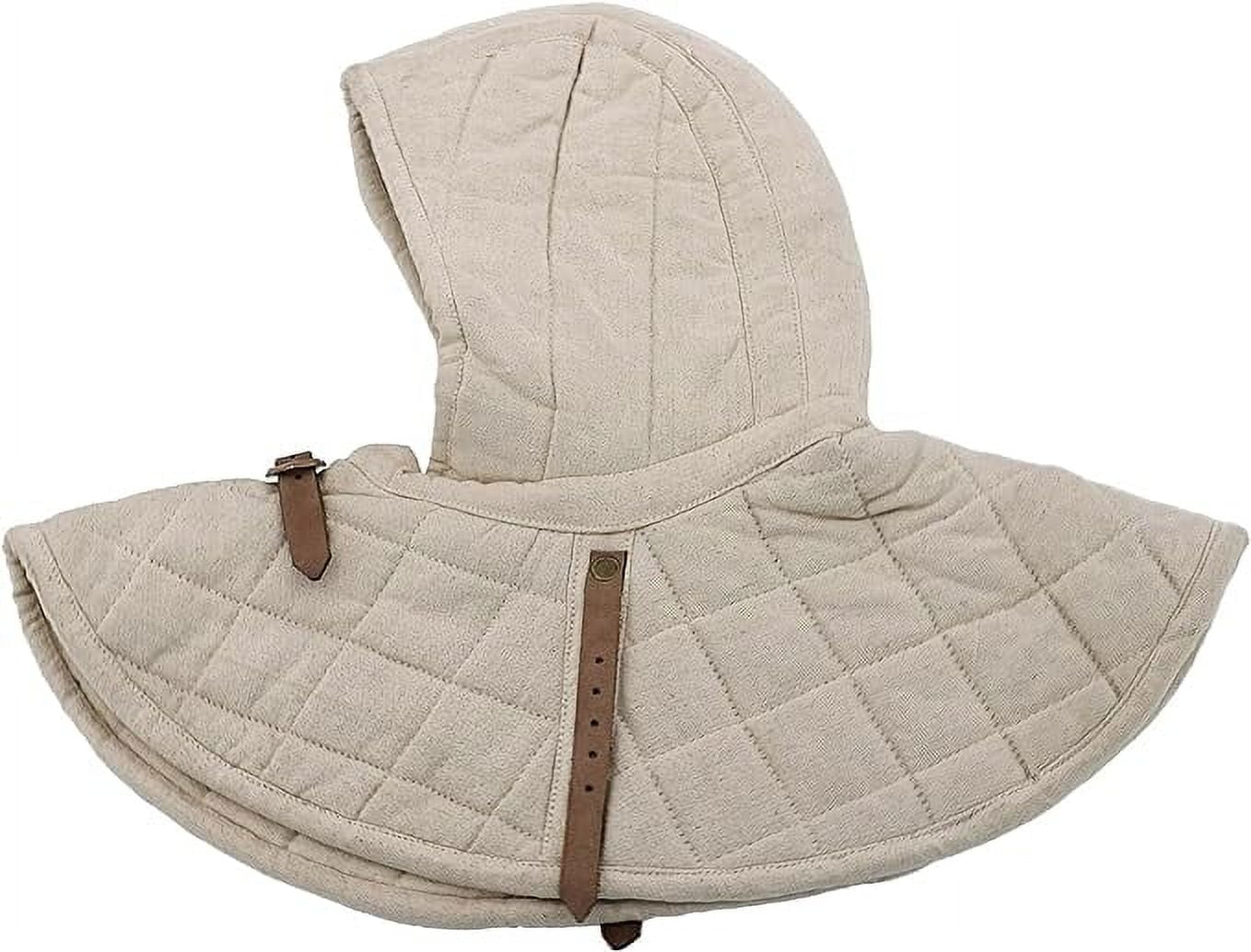 Armory Replicas Medieval Arming Caps & Collars - Enigmatic Collection - White & Black Cotton ...