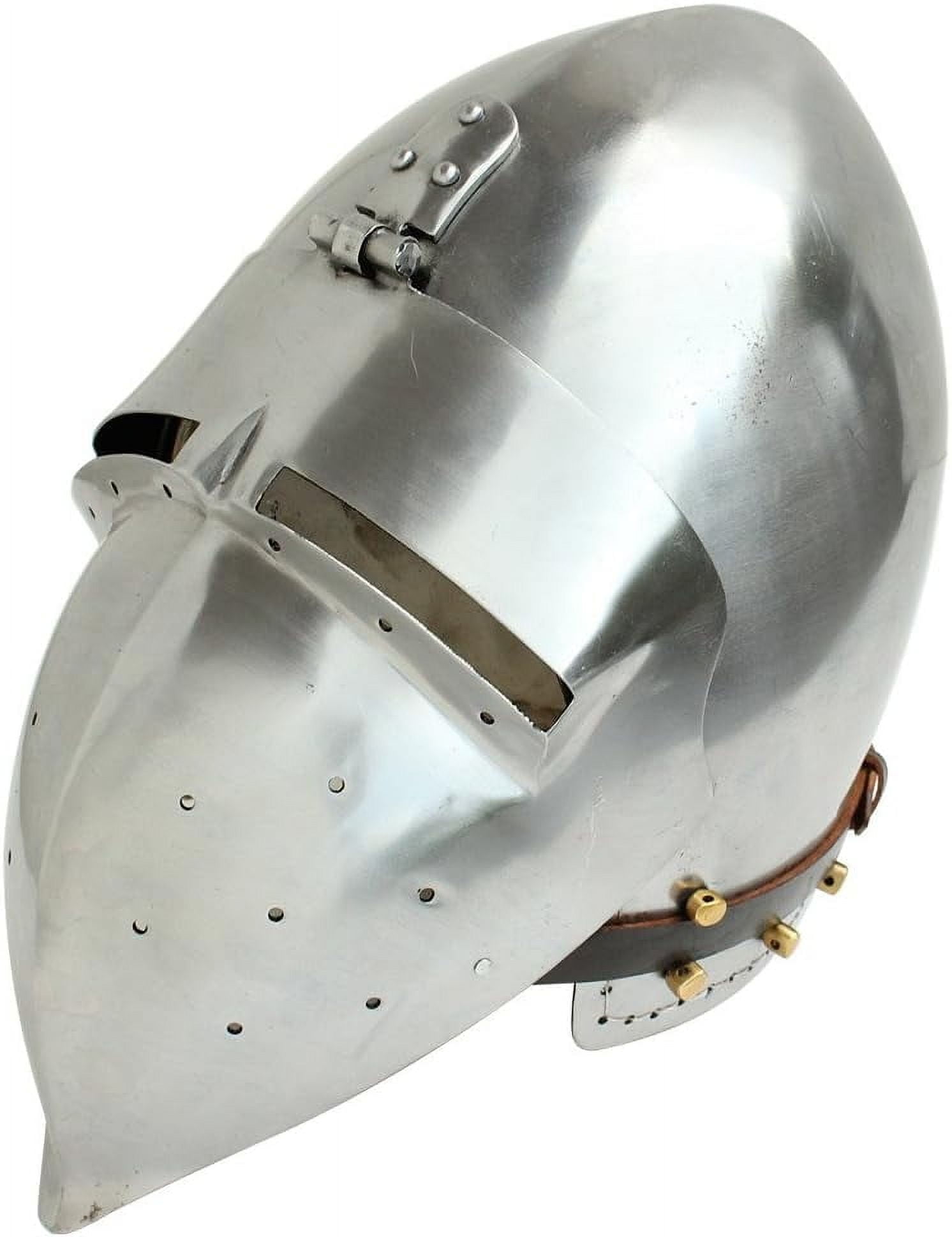 Armory Replicas Medieval Bascinet Klappvisor Helmet - Authentic Steel ...
