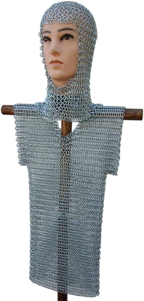 Armory Replicas Medieval Child Haubergeon Chainmail Half Sleeve, XS ...