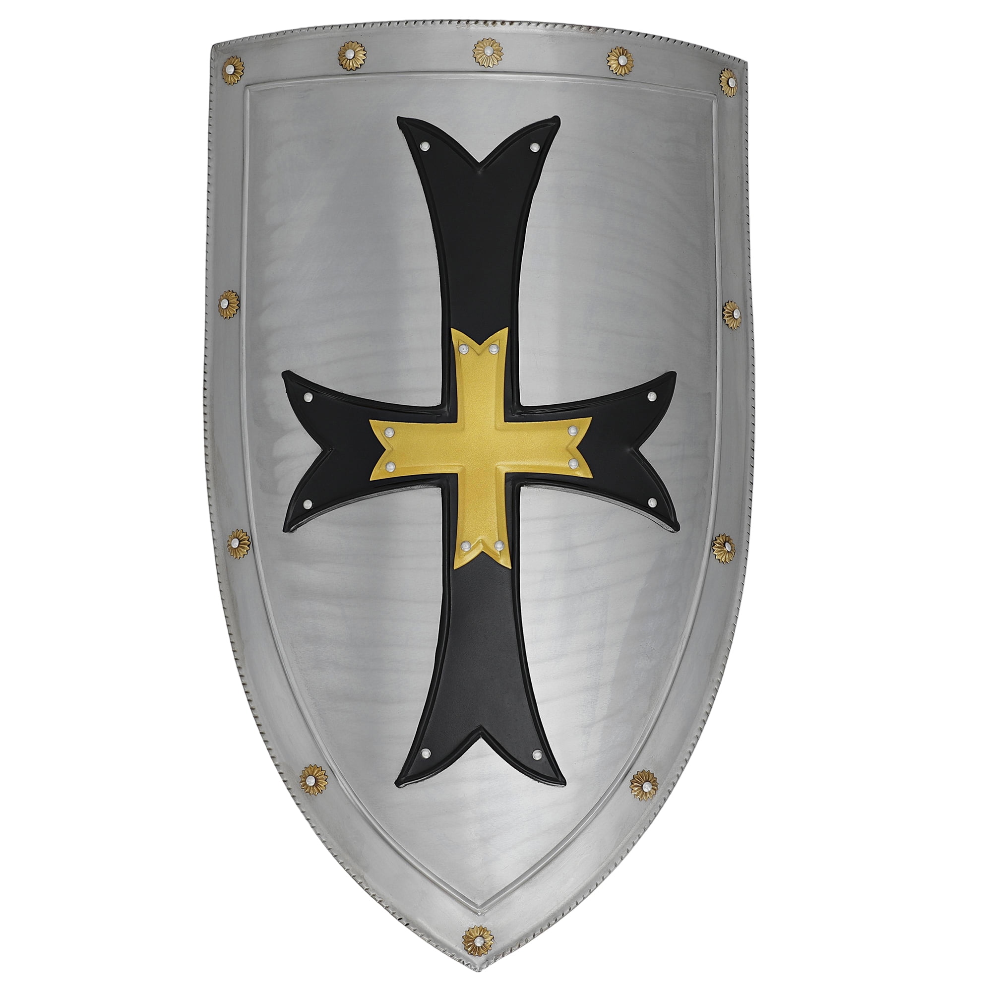 Armory Replicas Medieval Design Shield - 28" x 20" Authentic 20 Gauge ...