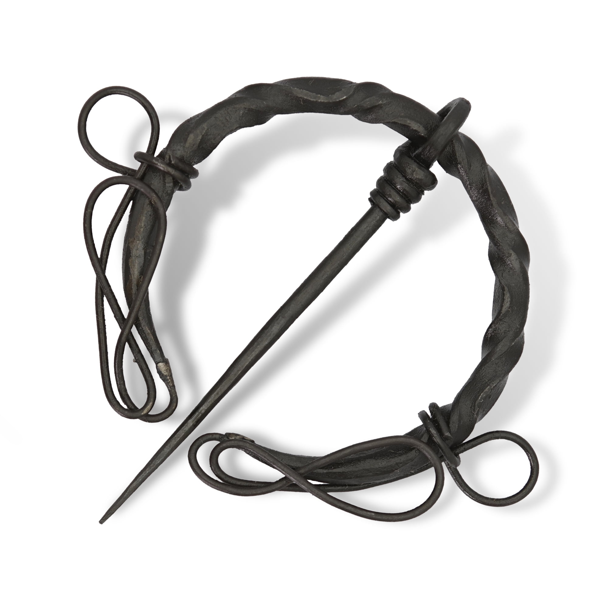 Armory Replicas Medieval Filigree Knotted Ring Brooch: Hand-Forged Iron ...