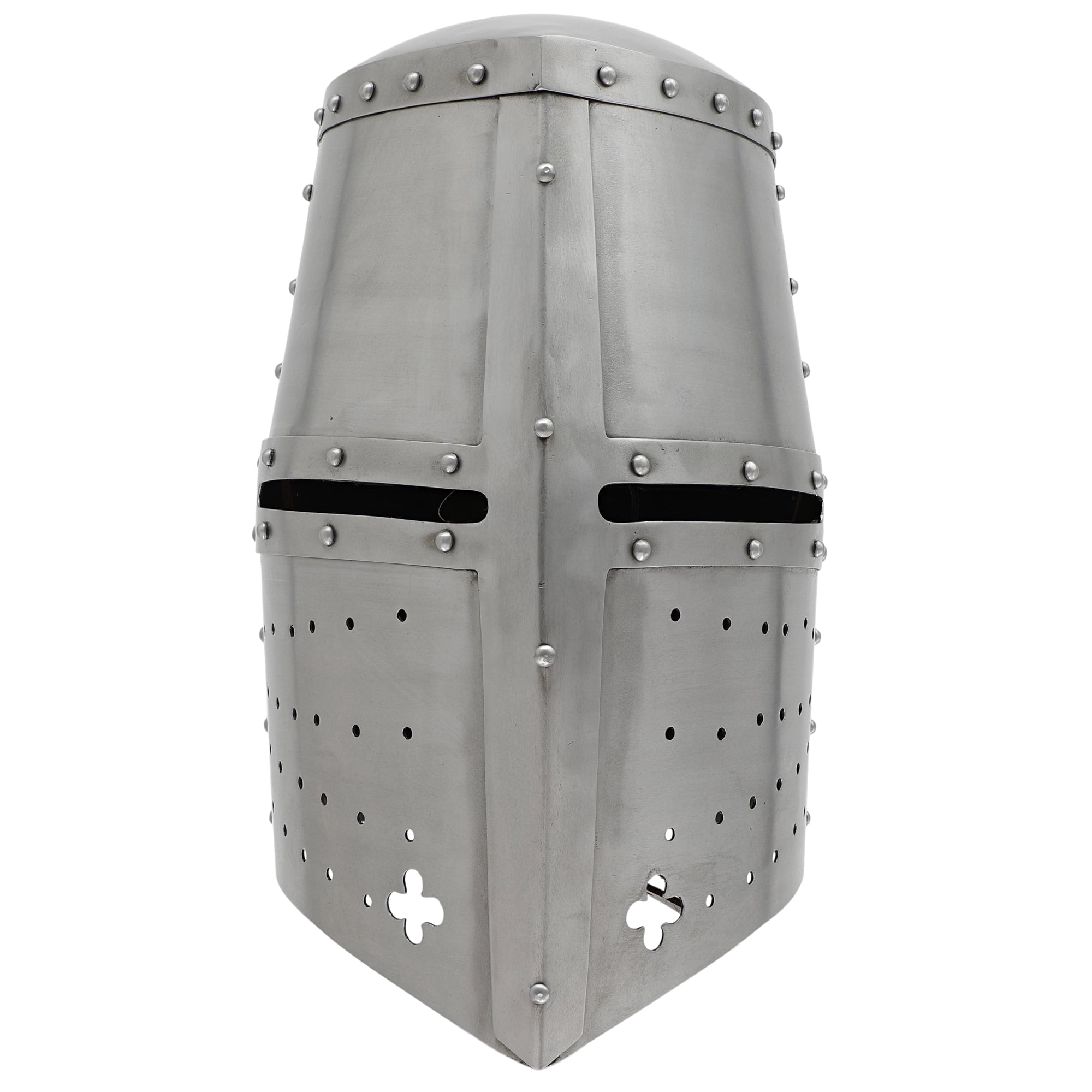 Armory Replicas Medieval Great Helm Iron Cross Helmet | 18G Steel Armor ...