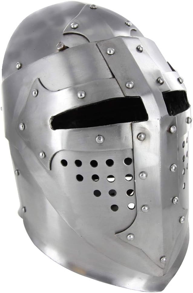 Armory Replicas Medieval Knight Great Bascinet Kettle Armor Hat: Hand ...