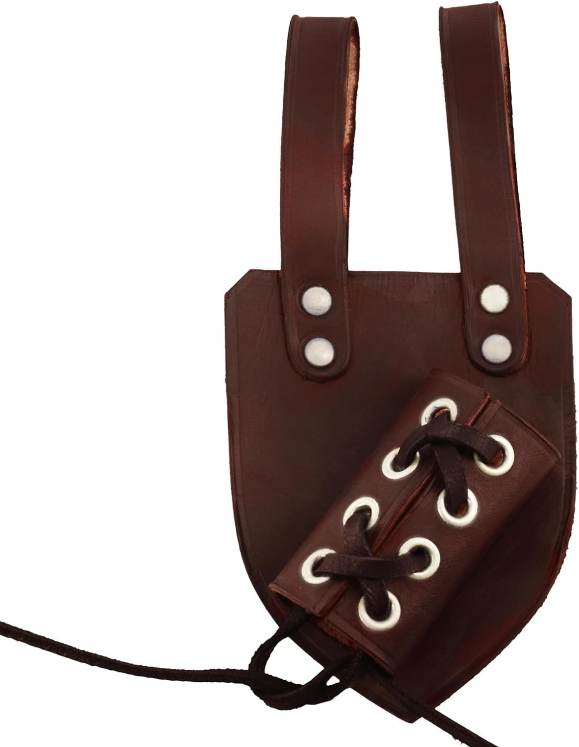 Armory Replicas Medieval Leather Sword & Dagger Belt Holder: Left-Handed Adjustable Frog ...