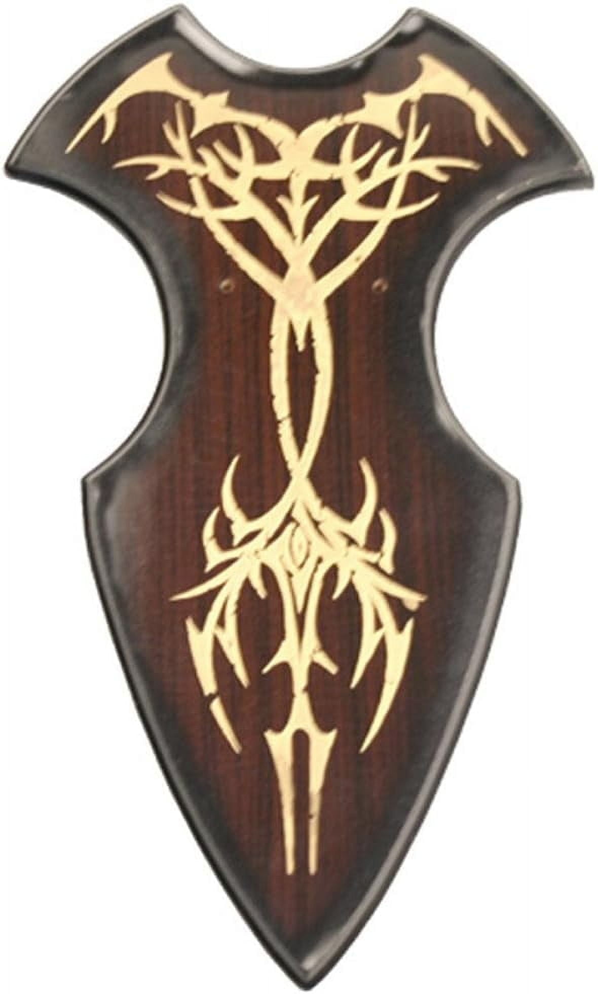 Armory Replicas Medieval Wall Sword Plaque – 15” Universal Wooden Mount ...