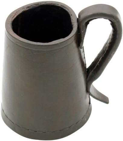 Armory Replicas Medieval Tudor Tankard Leather Drinking Vessel Mug 4 ...