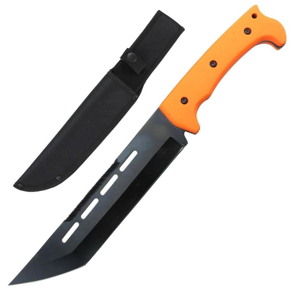 Armory Replicas Outdoor Saw back Land Master Hunting Knife - 14" American Tanto Blade with ABS ...