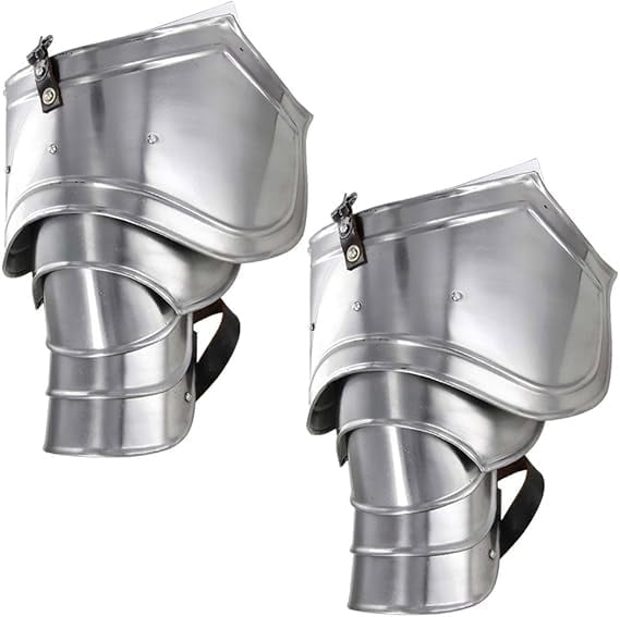 Armory Replicas Pauldron Siege Warfare Armor Set – 18G Silver Steel ...