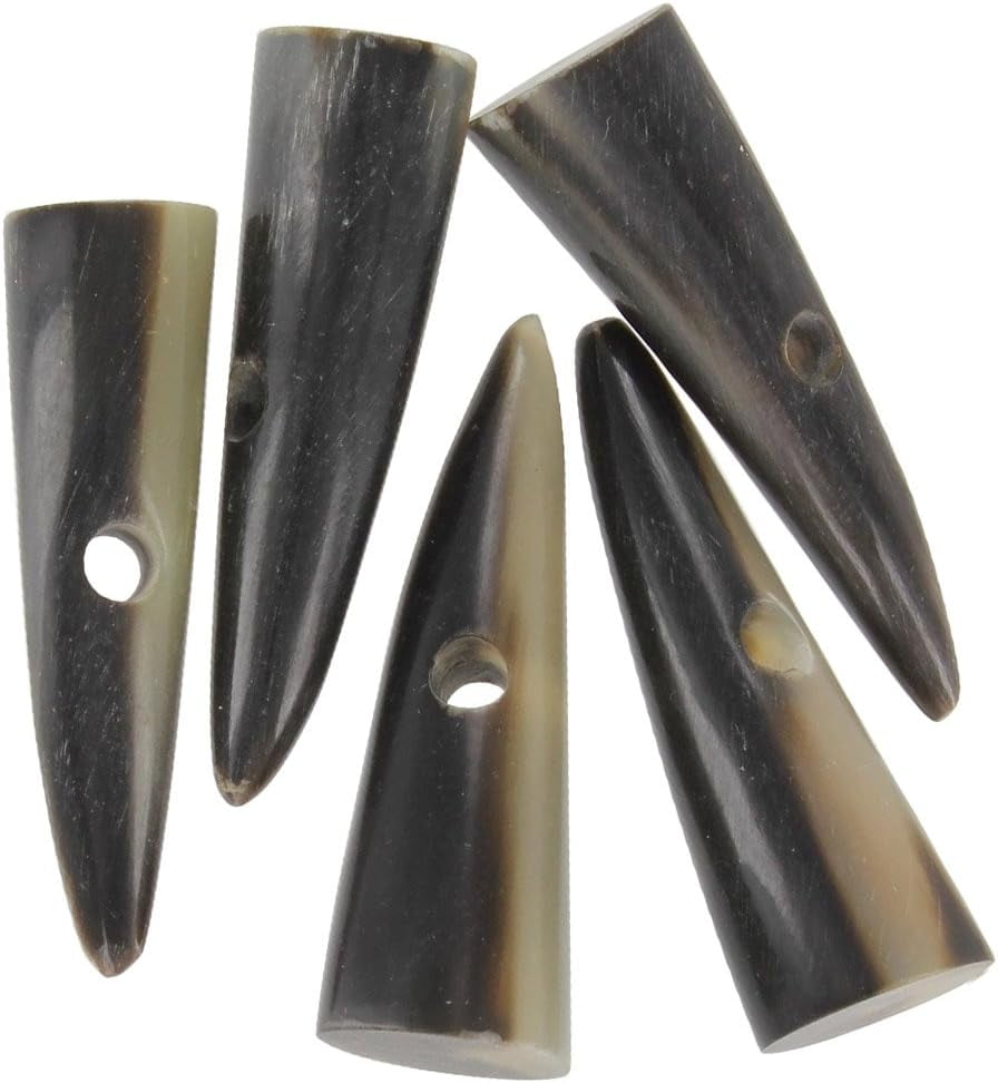 Armory Replicas Period Attire Medieval Horn Toggles - Natural Cow Horn ...