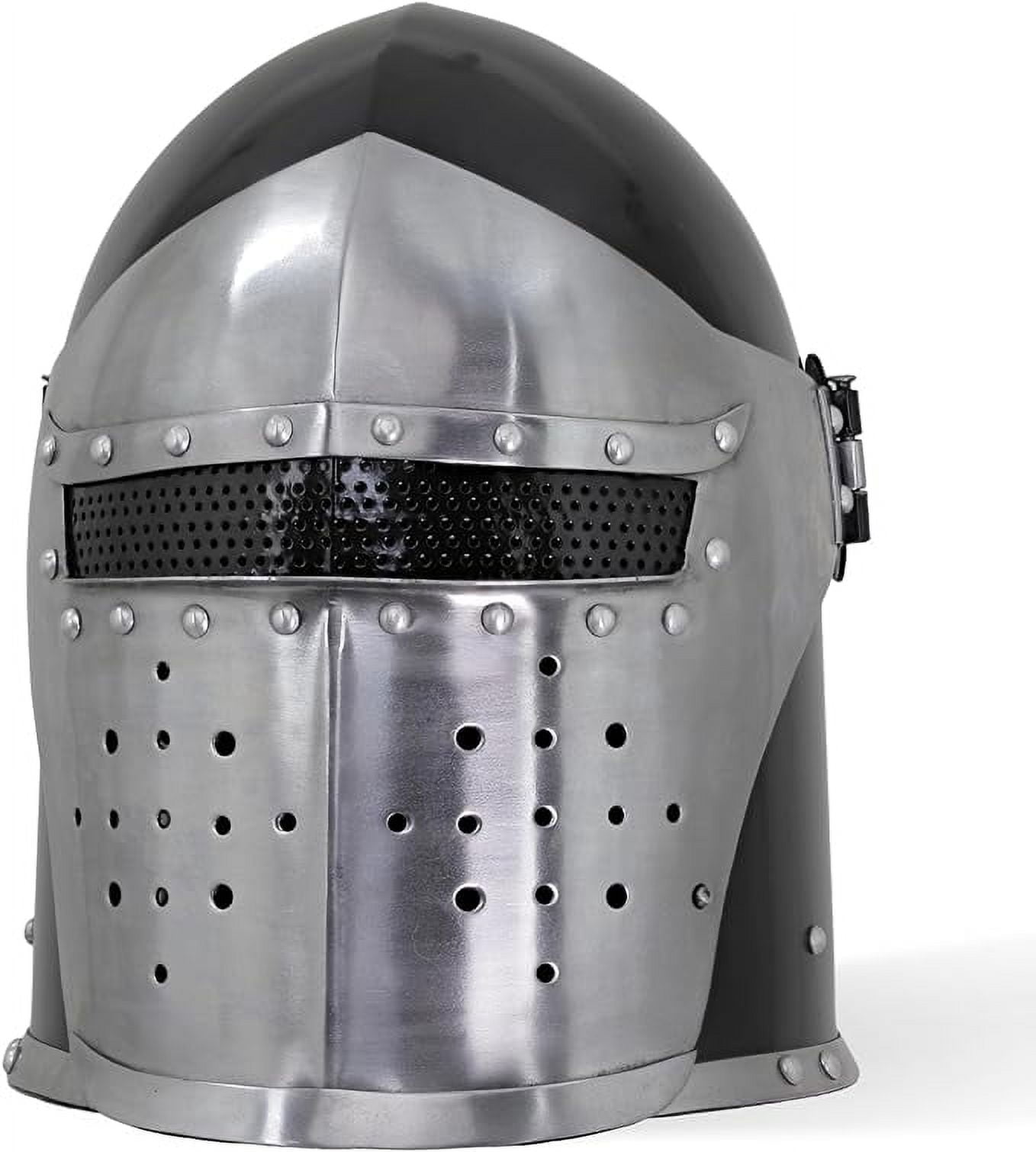 Armory Replicas Premium Italian Medieval Helmets - Barbuta Helm w Visor ...