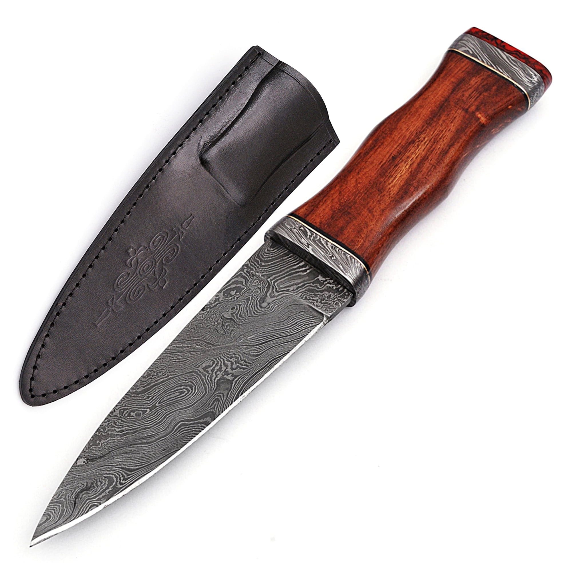 Armory Replicas Radical’s Prophecy Spear Point Hunting Knife Damascus ...