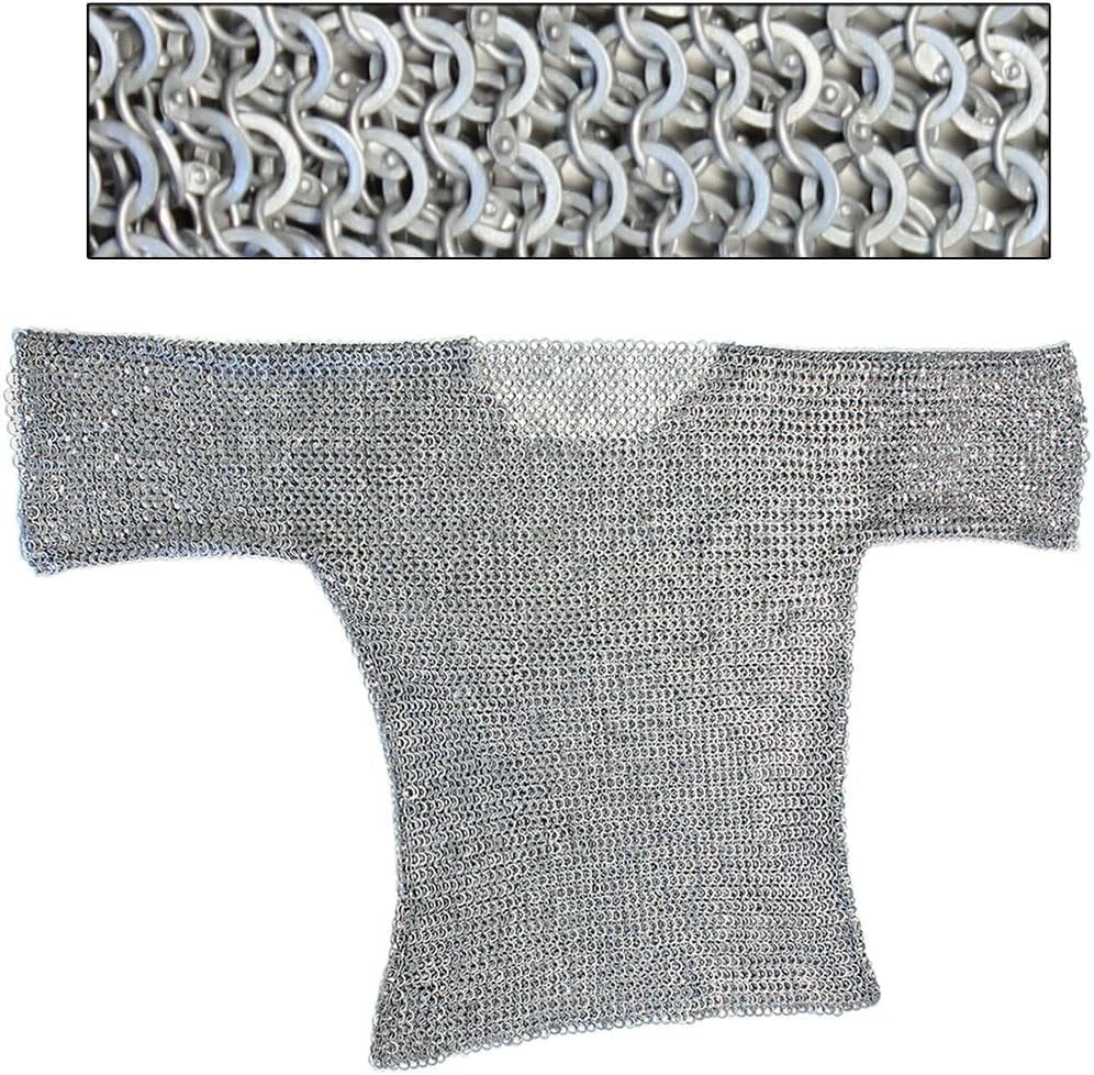 Armory Replicas Re-Enactment Aluminum Haubergeon Chainmail ...