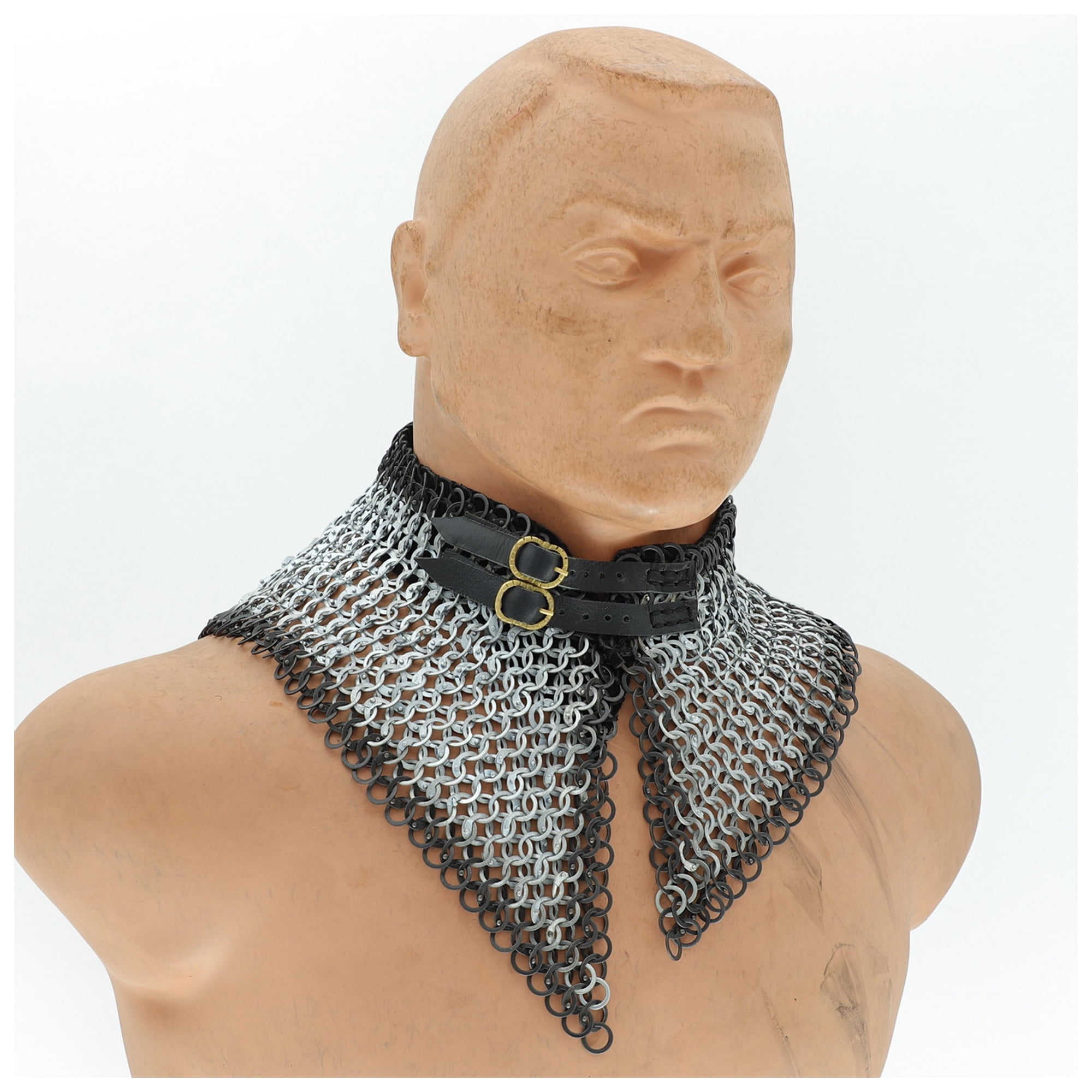 Armory Replicas Riveted Collar Silver/Black with Leather Liner - Mild ...