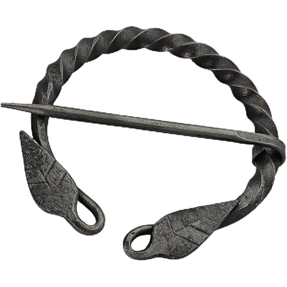 Armory Replicas Set of 4 Hand-Forged Viking Brooches - Medieval Cloak ...