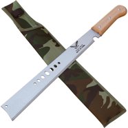 Se Kfd673 15.5" Black Stainless Steel Machete, Recurved Blade With ...