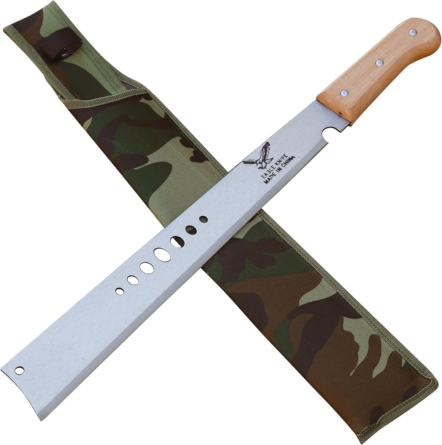 Camillus Carnivore-X 18" Machete, 12" Cutting Blade, 10" Saw, Gray ...