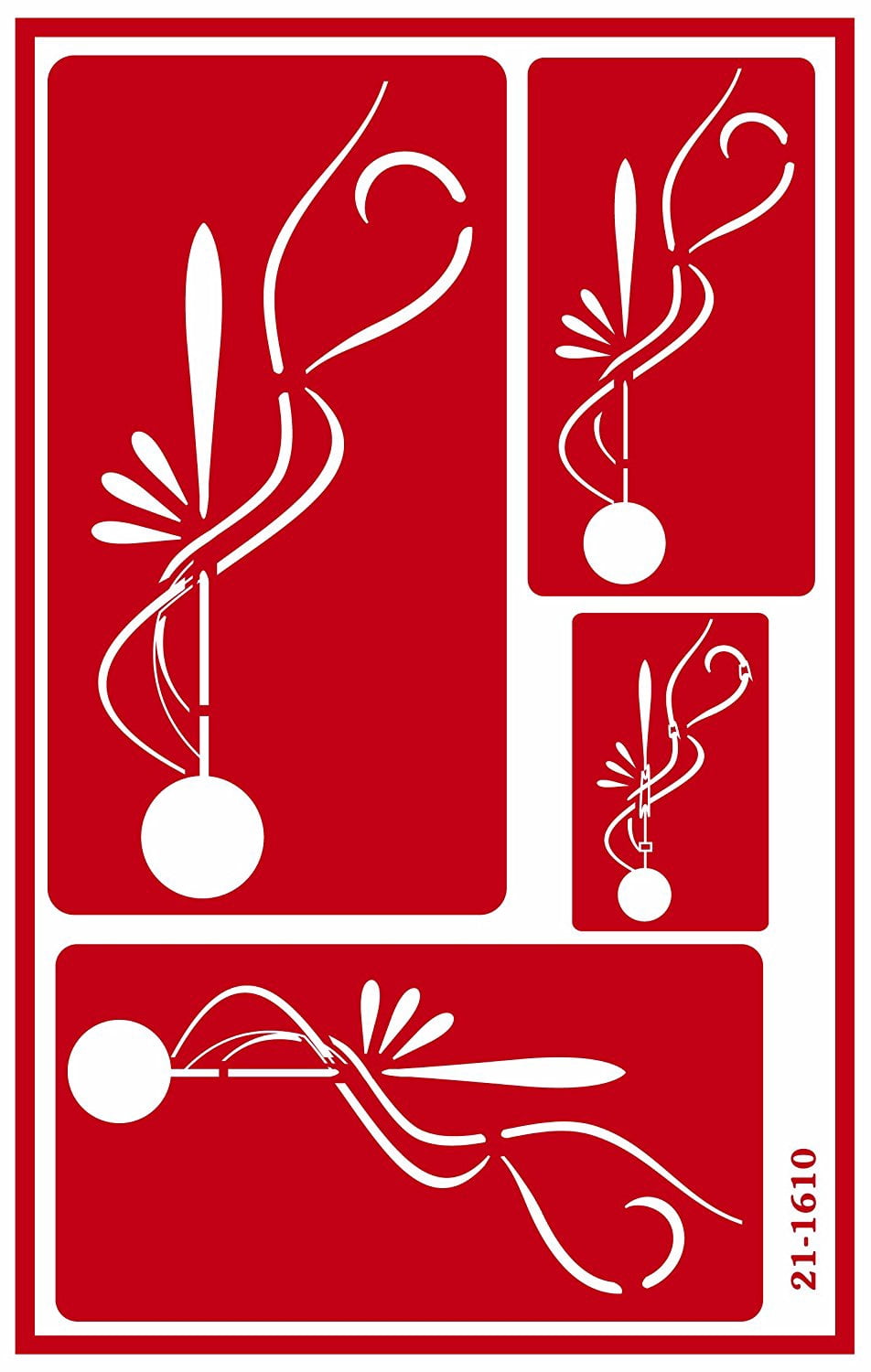 Armour Etch Over N Over Stencil Art Deco - Walmart.com