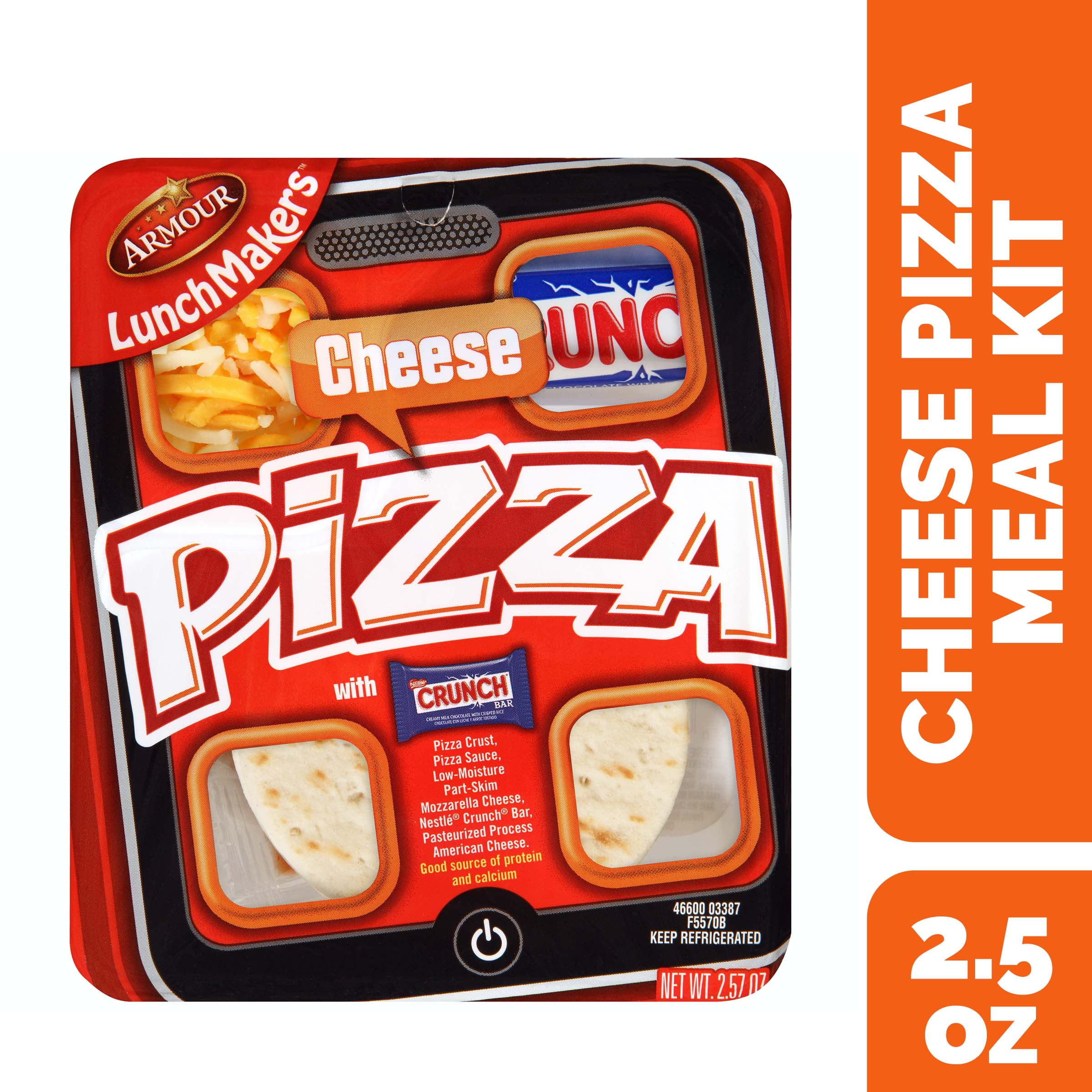 Armour Lunch Makers Cheese Pizza Kit with Crunch Bar, 2.6 oz, 1 Count ...