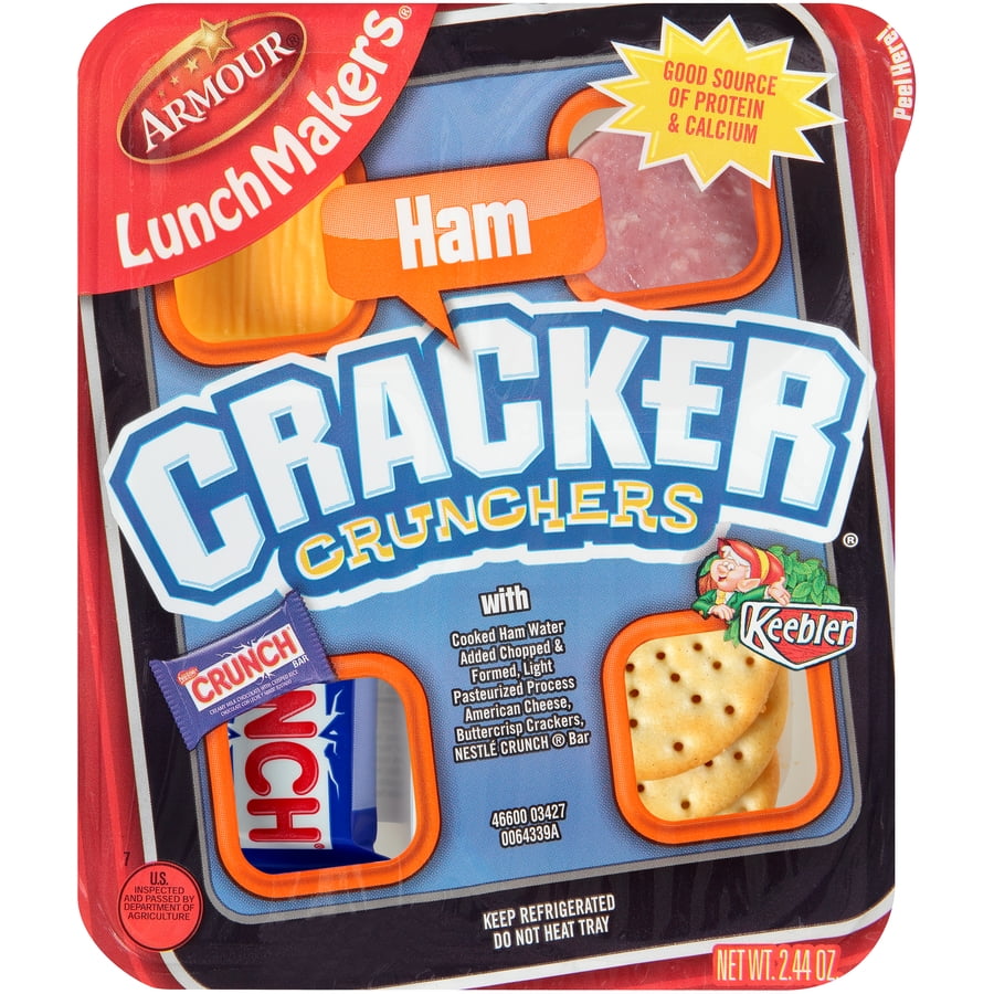 Armour LunchMakers Ham and Cheese Portable Meal Kit with Crunch Bar, 2. ...