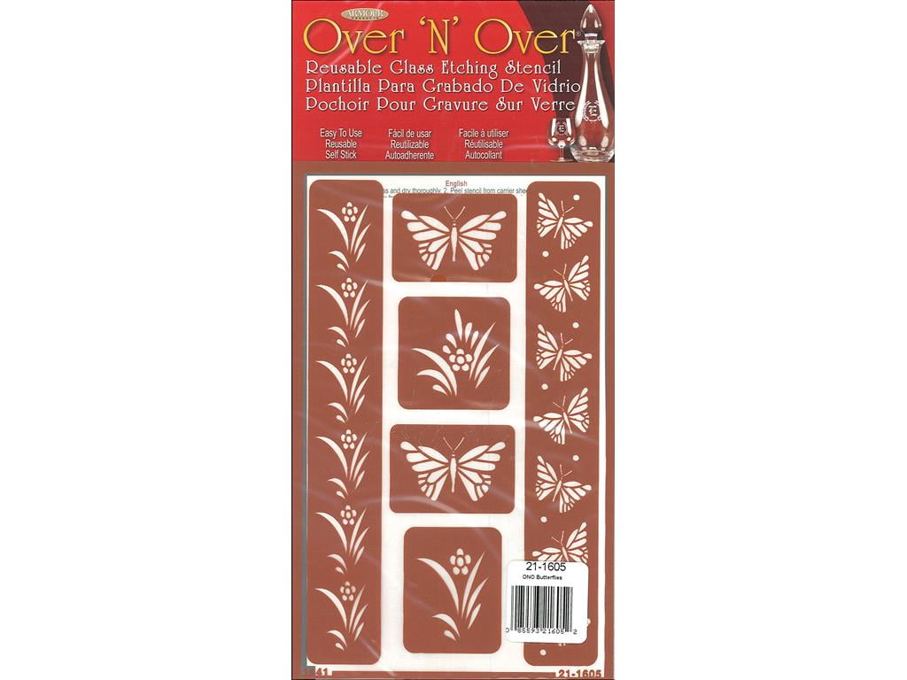 Armour Over N Over Stencil Butterflies - Walmart.com