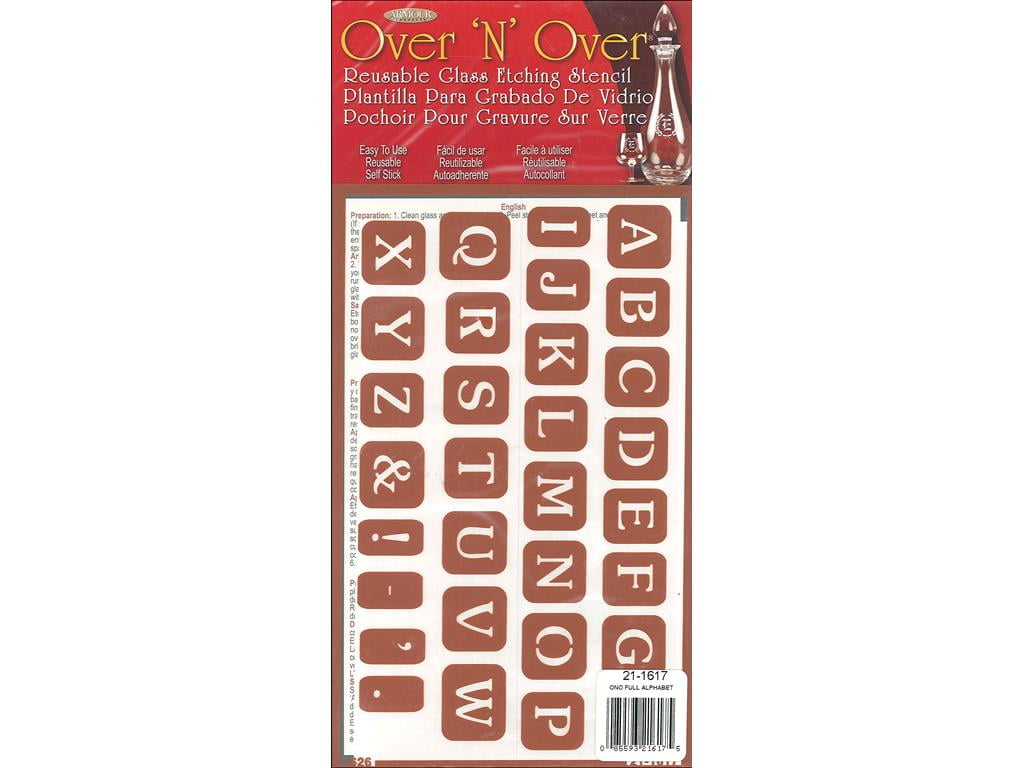 Armour Over N Over Stencil Full Alphabet - Walmart.com