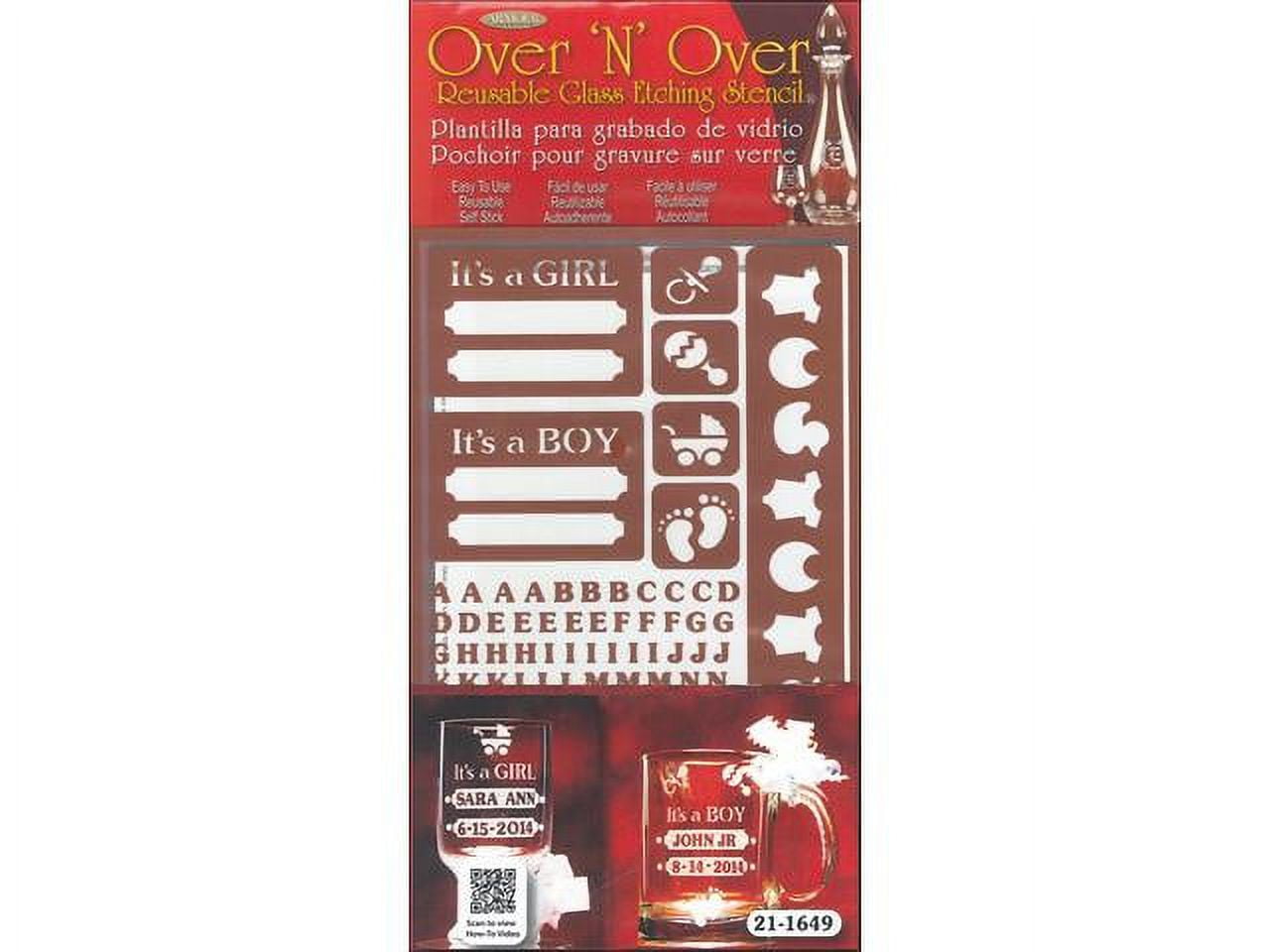 Armour Over N Over Stencil Reverse Boy-Girl - Walmart.com