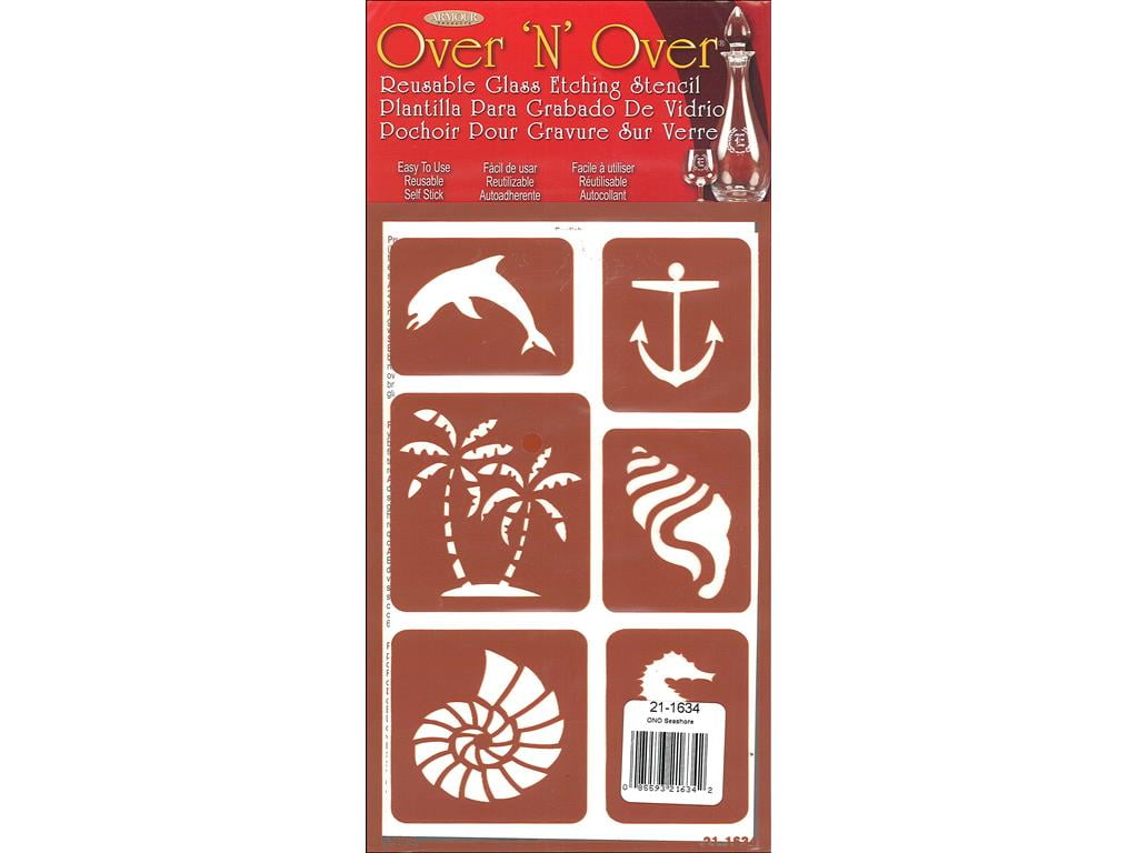 Armour Over N Over Stencil Seashore - Walmart.com