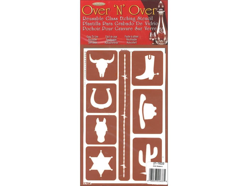 Armour Over N Over Stencil Western - Walmart.com