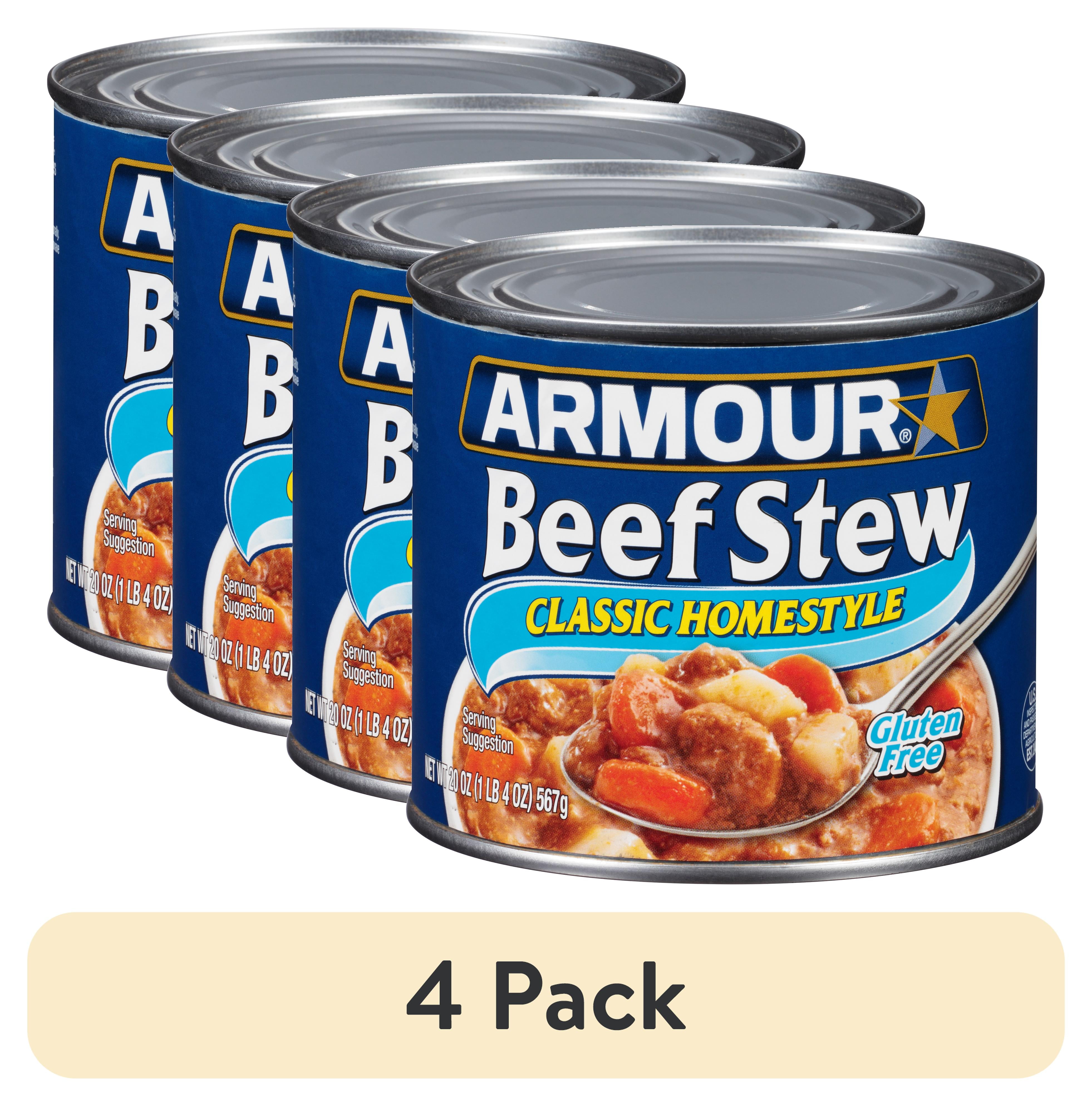 (4 pack) Armour Star Classic Homestyle Beef Stew, 20 oz Can - Walmart.com
