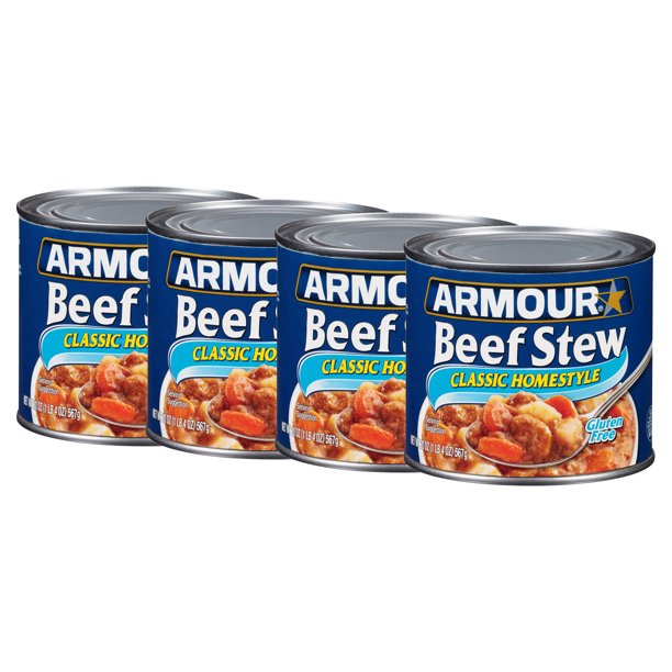 (4 pack) Armour Star Classic Homestyle Beef Stew, 20 oz Can - Walmart.com