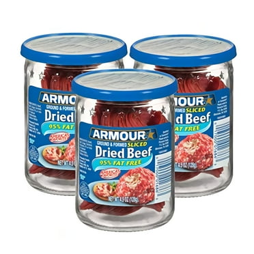 Armour Star Low Fat Sliced Dried Beef, Versatile Jarred Meat, 4.5 OZ ...