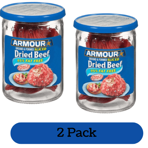 Armour Star Sliced Dried Beef, 9g Protein Per Serving, Canned Meat, 2. ...
