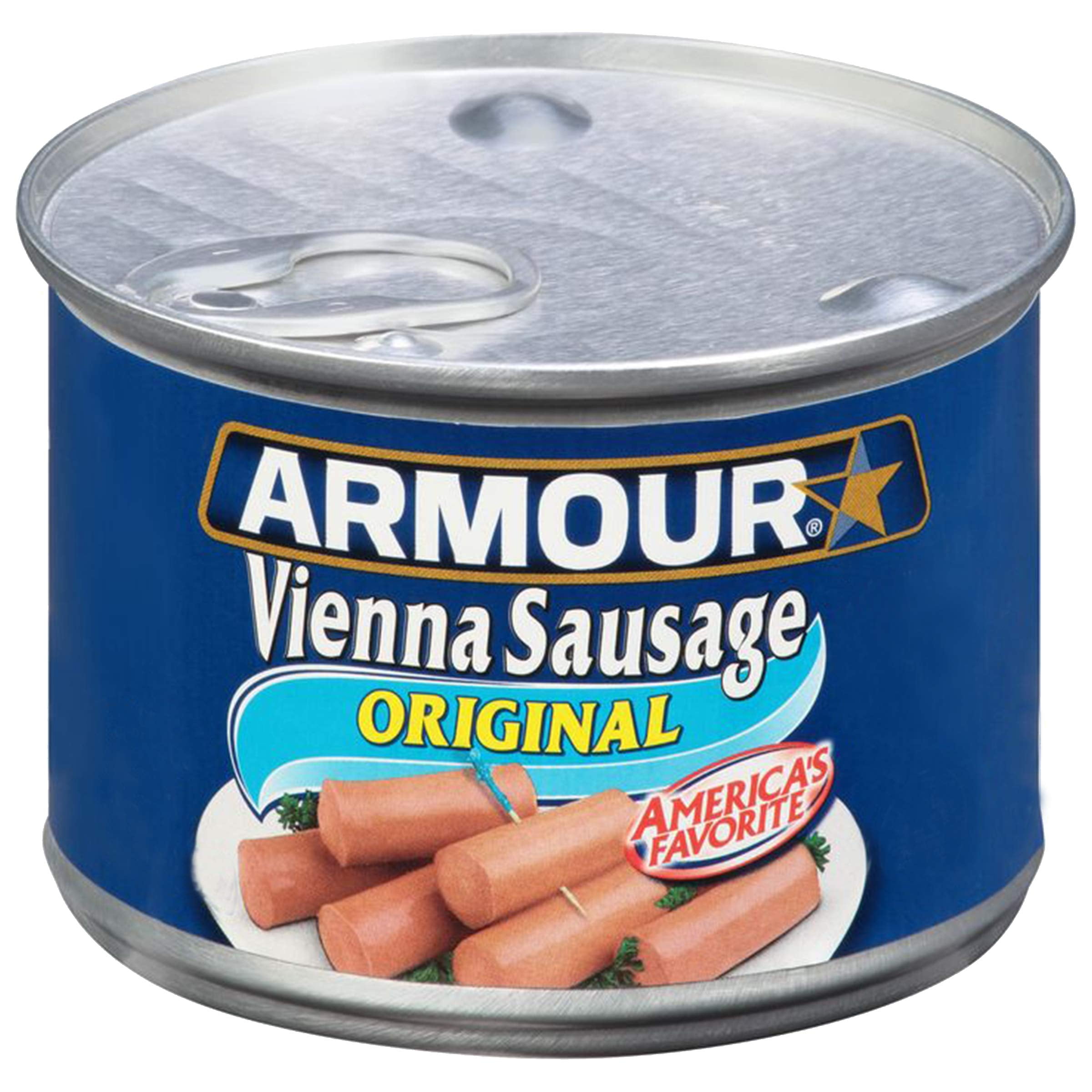 Armour Star Vienna Sausage, Original Flavor, AIS1 Canned Sausage, 9.25 ...