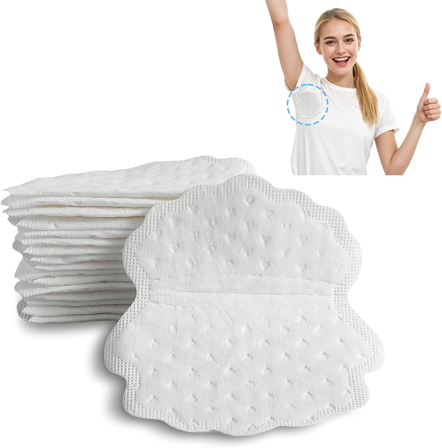 Armpit Pads, Ultra-Thin Invisible Self Adhesive Underarm Sweat Pads ...