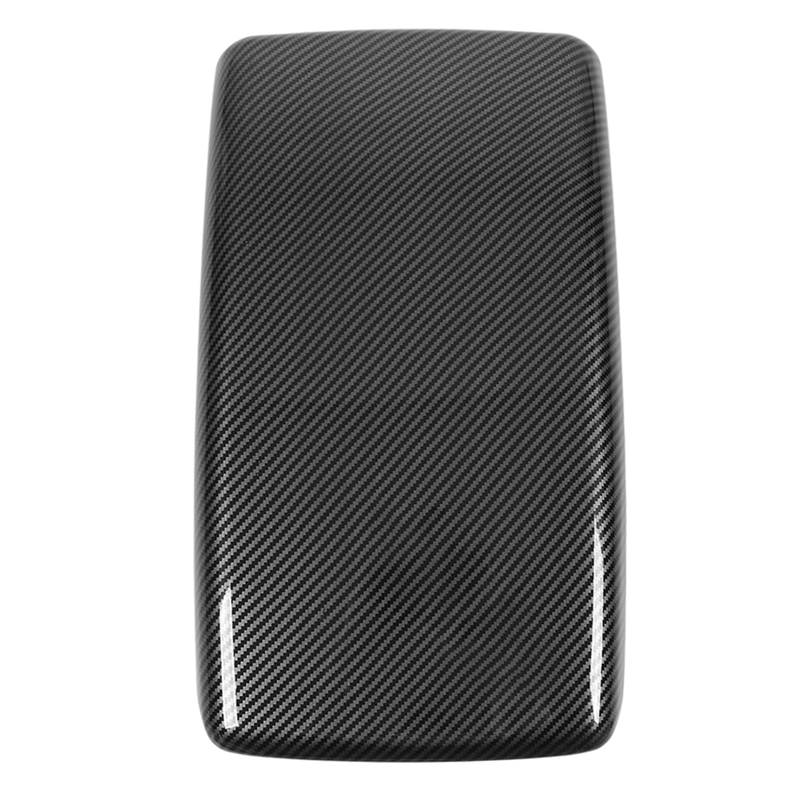 Armrest Box Panel Cover Carbon Fiber Style Central Console Storage Box ...