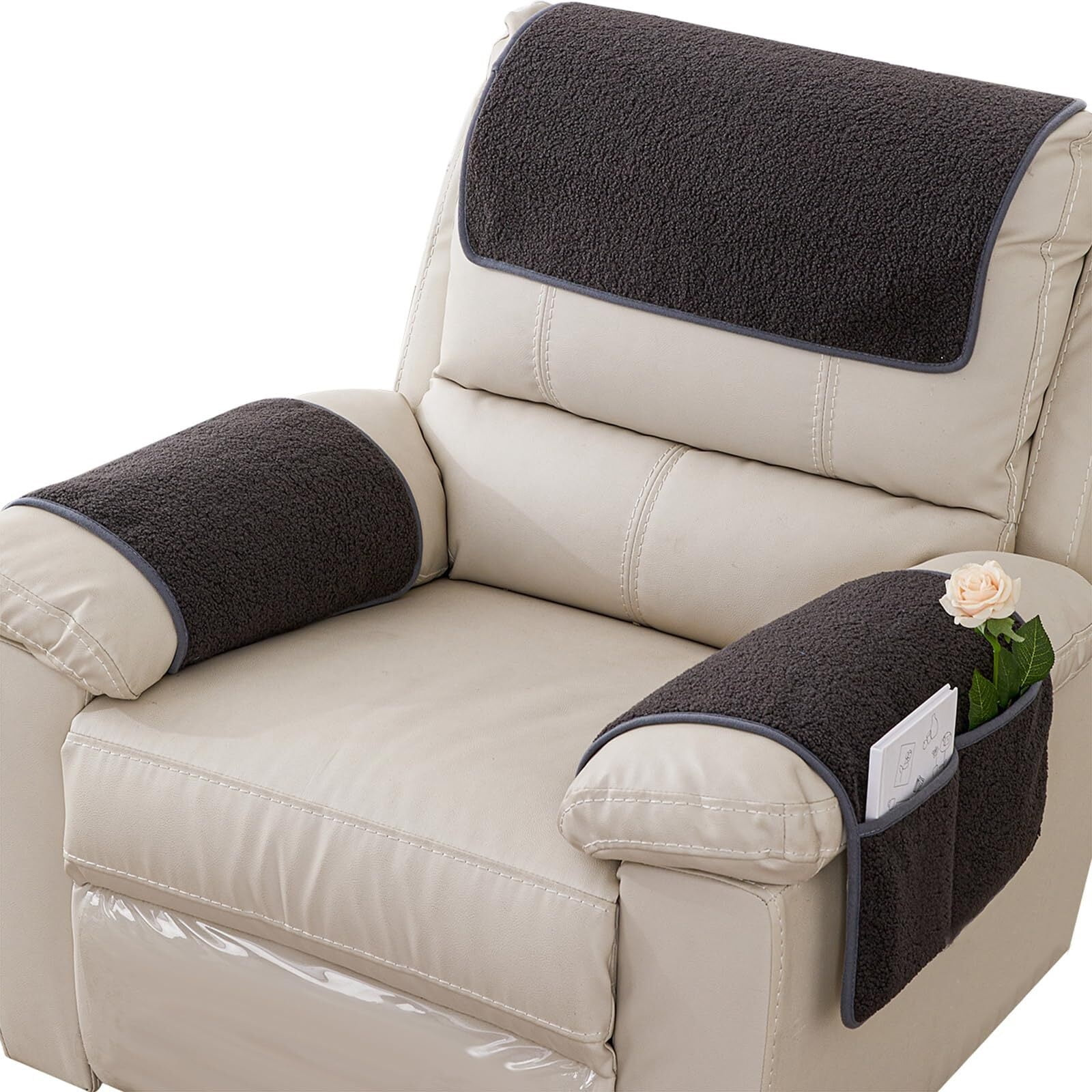 Armrest Cover, Recliner Chair Protector, Furniture Protector Slip, Side ...