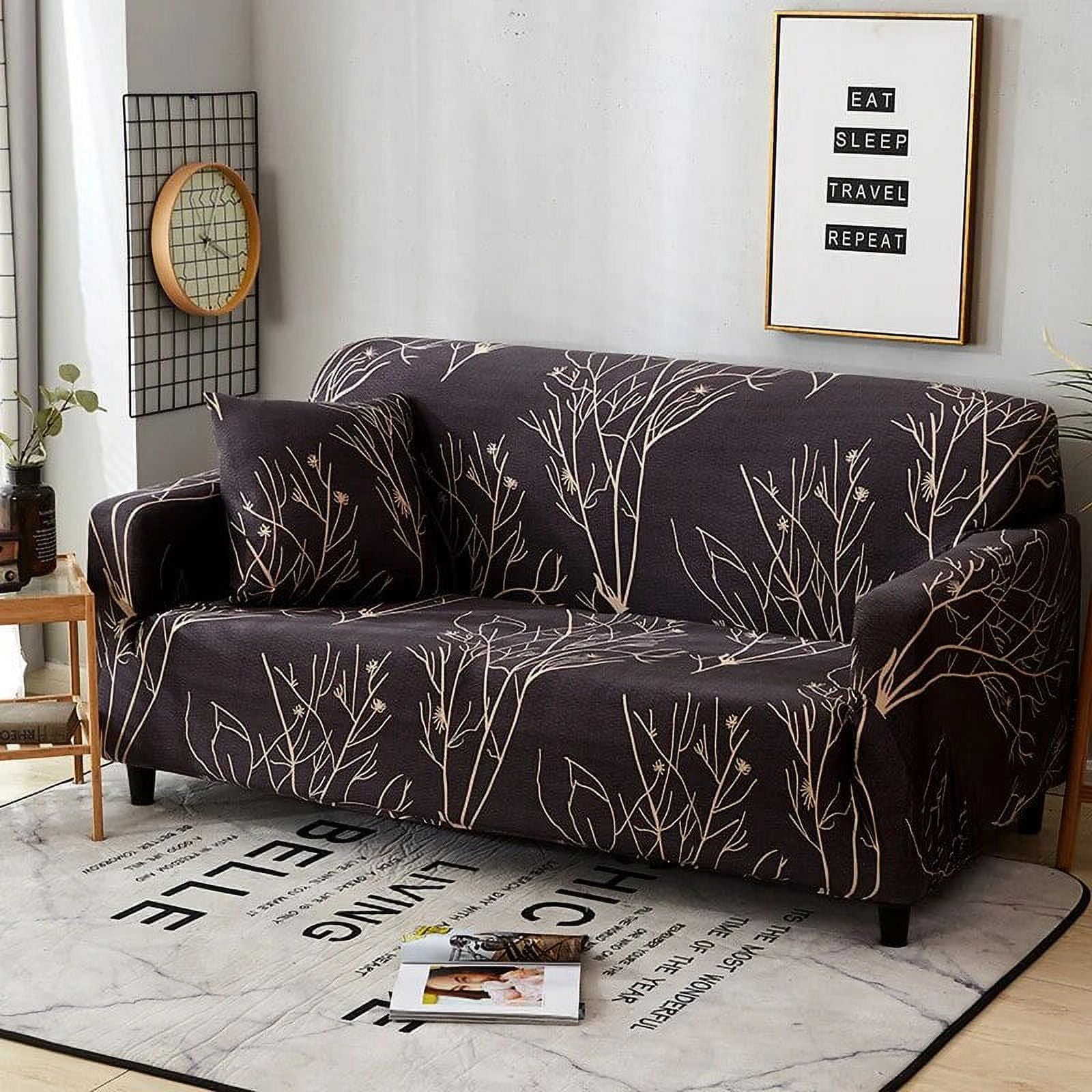 Armrest Sofa Cover with Full CoverageElastic Grip AntiSlipSofa Towel ...