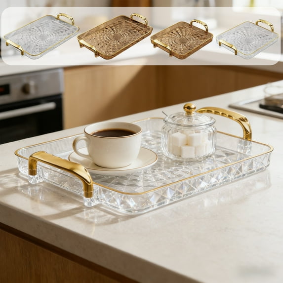 Armrest Tray Table for Living Room - Portable Snack Tray for Teacups ...