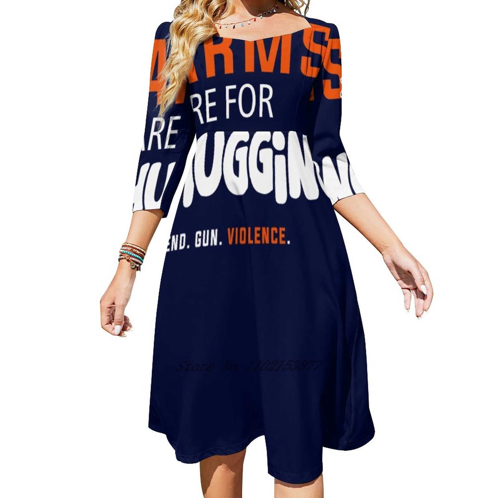 Arms Are For Hugging End Gun Violence Loose Pocket Dress Women Casual ...