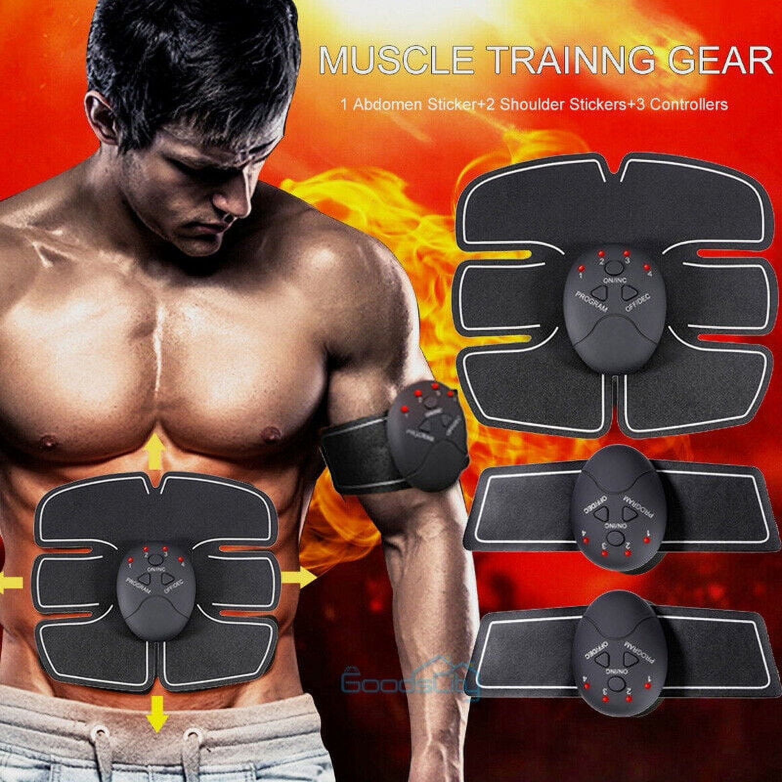Arms Muscle Toner Machine ABS Toning Belt Simulation Fat Burner Belly ...